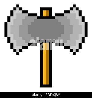 Ax in pixel art style Stock Vector Image & Art - Alamy