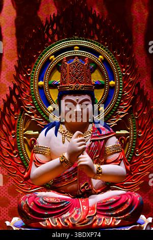 Buddha statue inside Buddha Tooth Relic Temple in Singapore Stock Photo ...