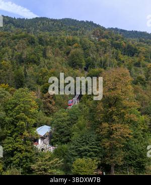 Harderbahn funicular railway, Interlaken, Switzerland Stock Photo - Alamy