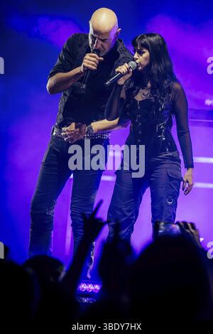 Alexander Wesselsky, singer of Eisbrecher live on Kaltfront Tour 2025 ...