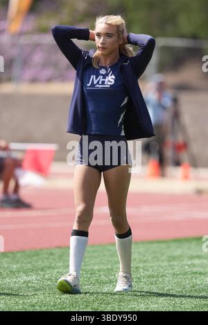Transgender athlete AB Hernandez of Jurupa Valley competes in the girls ...
