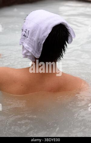 Japanese men in a traditional onsen,Japan,Asia Stock Photo - Alamy