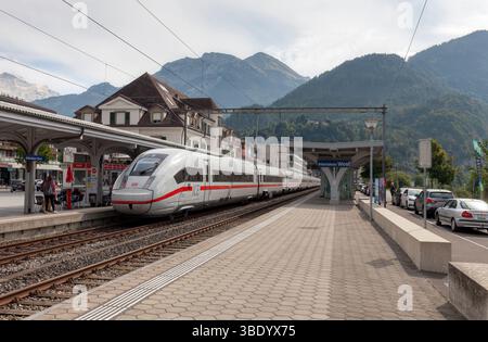 interlaken west railway station Stock Photo - Alamy