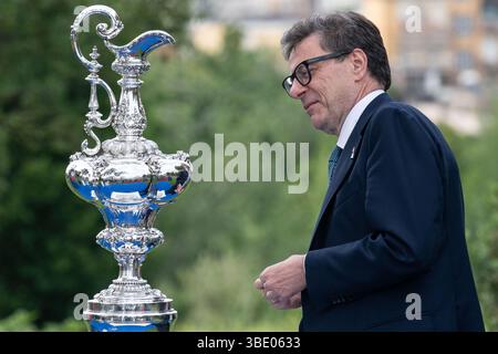 Minister of Economy and Finance Giancarlo Giorgetti attends the ...