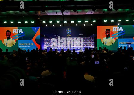 Brazil’s team with coach Carlo Ancelotti during the Soccer World Cup ...