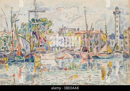 La Rochelle. Vintage watercolour by French artist Paul Signac, 19 Stock ...