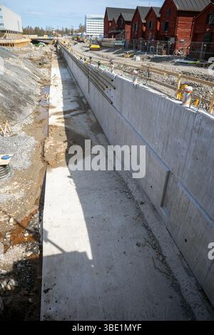 Construction site in Torinranta, Oulu Finland Stock Photo - Alamy