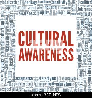 Cultural Awareness word cloud conceptual design isolated on white ...