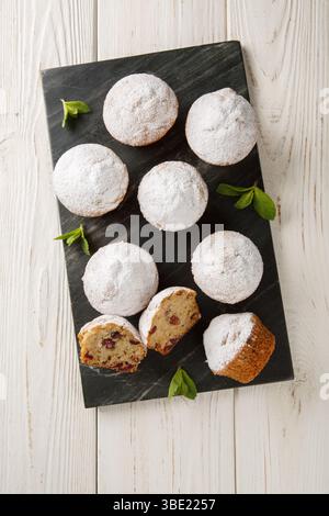 Small fruitcakes for Christmas dinner. Raisin mini cakes Stock Photo ...