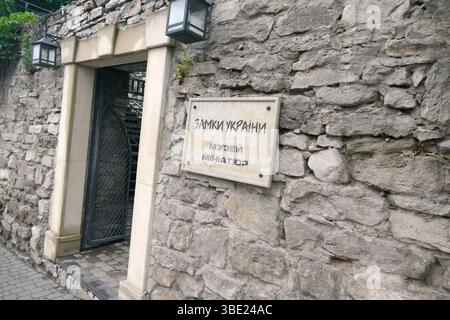 The entrance is at the Castles of Ukraine Museum of Miniatures in ...