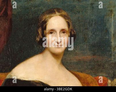 MARY SHELLEY (1797-18510 English novelist in the 1840 painting by ...
