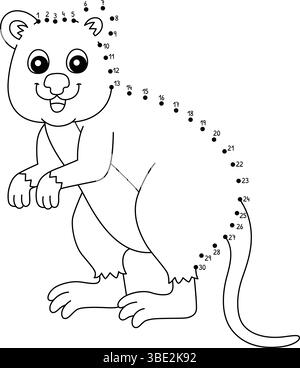 Dot to Dot Panda Animal Isolated Coloring Page Stock Vector Image & Art - Alamy