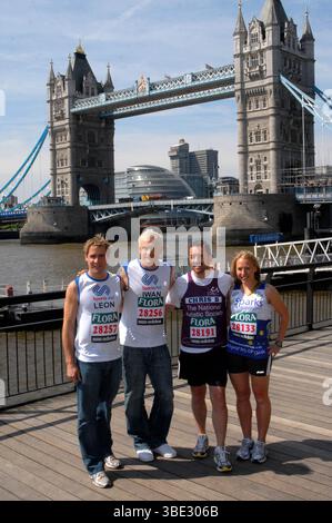 Leon Taylor, Iwan Thomas, Chris Boardman and Gail Emms attend a ...