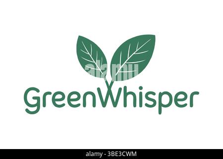 Green Whisper Brand Logo Design Stock Vector Image & Art - Alamy