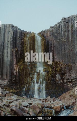 Studlafoss waterfall in East Iceland Stock Photo - Alamy