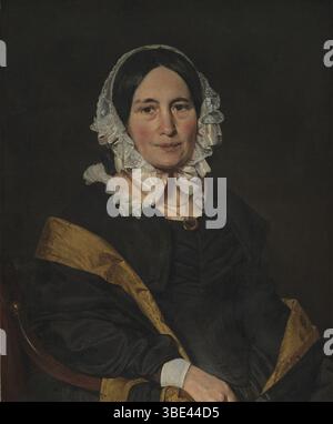 CA Jensen, Cathrine Jensen, f Lorenzen, kunstnerens hustru med turban ...