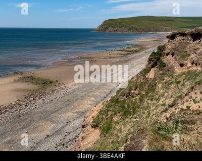 St Bees shoreline and beach in West Cumbria England Stock Photo - Alamy