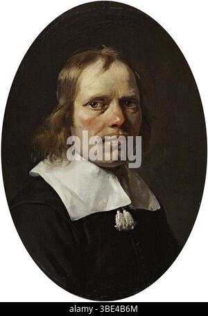 Jan de Bray. A Portrait of a Man. 1650. Netherlands. Black and red ...