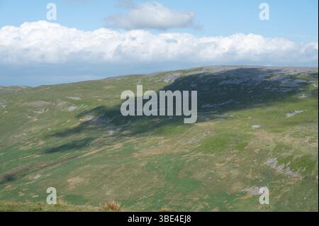 Cwm Sawdde Fechan and Garreg Las, Black Mountain, Wales, UK Stock Photo ...