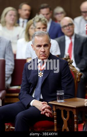 Prime Minister Mark Carney delivers a speech and takes part in an ...