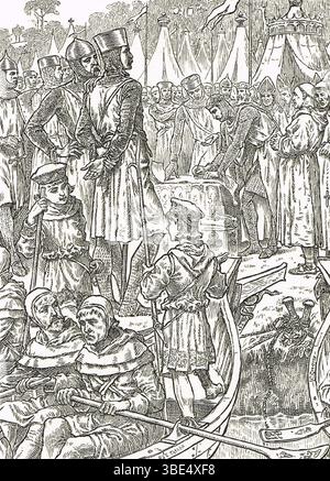 King John signing the Magna Carta Stock Photo - Alamy