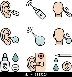 A clean vector illustration representing a medical check up with a ...