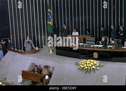 Jimmy Carter addresses the Brazilian Congress Stock Photo - Alamy