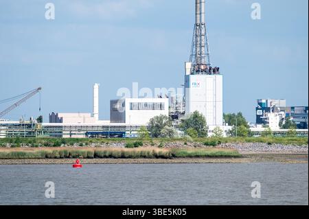 The FRX Polymers production plant at the Port of Antwerp, Beveren, East ...