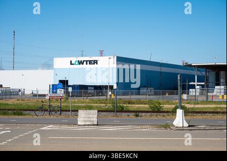 Lawter chemistry company near Kallo in Beveren, East Flanders, Belgium ...