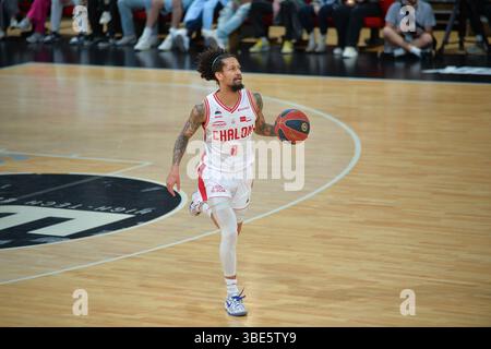 Jeremiah Hill during the French championship, Betclic Elite Playoffs ...