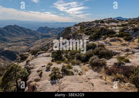 Windy Point Vista offers a view of Tucson from the Catalina Mountains ...