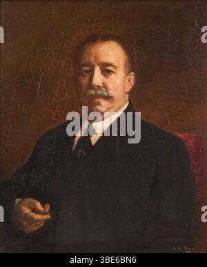 A portrait by John Howard Ford (1855-1914) of B. H. Danzi, painted ...