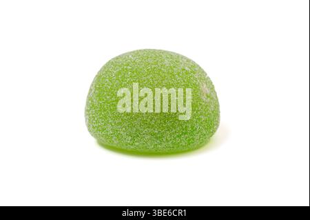 Sweet Melon Flavored Fruit Mochi Isolated on a White Background Stock ...
