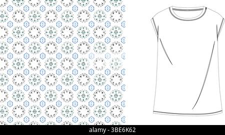 Seamless soft light mandala pattern. Vintage decorative element for ...