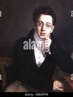 This portrait of Franz Schubert by Josef Abel captures the renowned ...