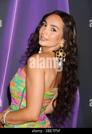 Emily Bear attends the 2025 American Music Awards at Fontainebleau ...