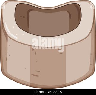 comfort cervical neck collar cartoon vector illustration Stock Vector ...