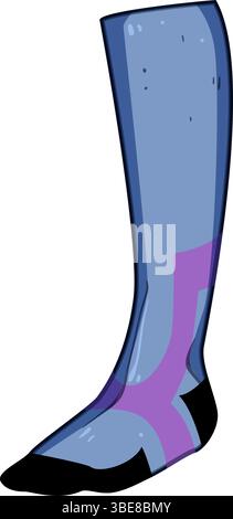 pain compression socks cartoon vector illustration Stock Vector Image ...