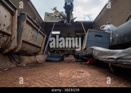 Interior of a German Sdkfz 251 with Pak 36 gun, more likely a post war ...