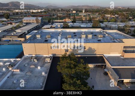 A general overall aerial view of Jurupa Valley High School track and ...