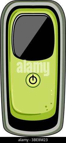 technology gps beacon cartoon vector illustration Stock Vector Image ...