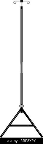 wellness hydration iv drip stand cartoon vector illustration Stock ...