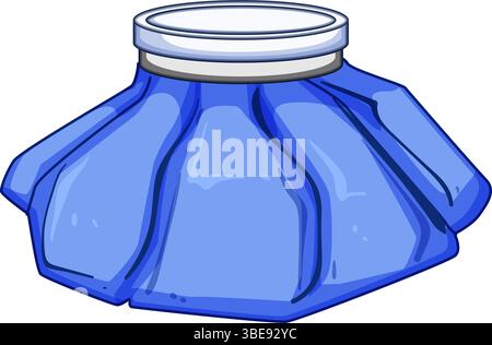 gel ice pack for injuries cartoon vector illustration Stock Vector ...