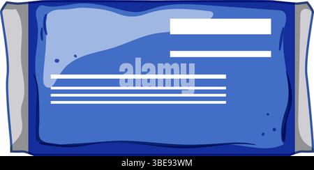 soothing ice pack for injuries cartoon vector illustration Stock Vector ...