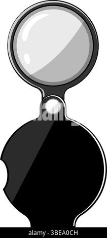 weather reading magnifier cartoon vector illustration Stock Vector ...