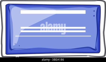 flexible reusable hot cold gel pack cartoon vector illustration Stock ...