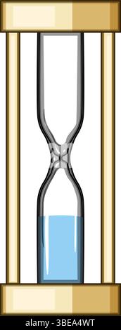 countdown sand timer kids cartoon vector illustration Stock Vector ...