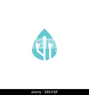 A digital illustration an environmental company leaf logo design on a dark background Stock ...