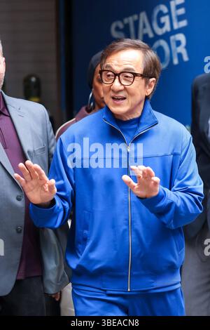 Jackie Chan is seen in New York City Jackie Chan is seen leaving Good ...