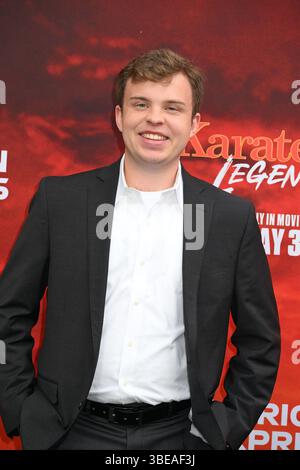 Tyler Clure attends the World Premiere of "Karate Kid: Legends" on May ...